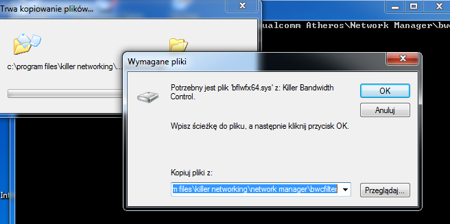 Windows 7 SP1 problem z poprawnym działaniem sterownika Killer Network ...