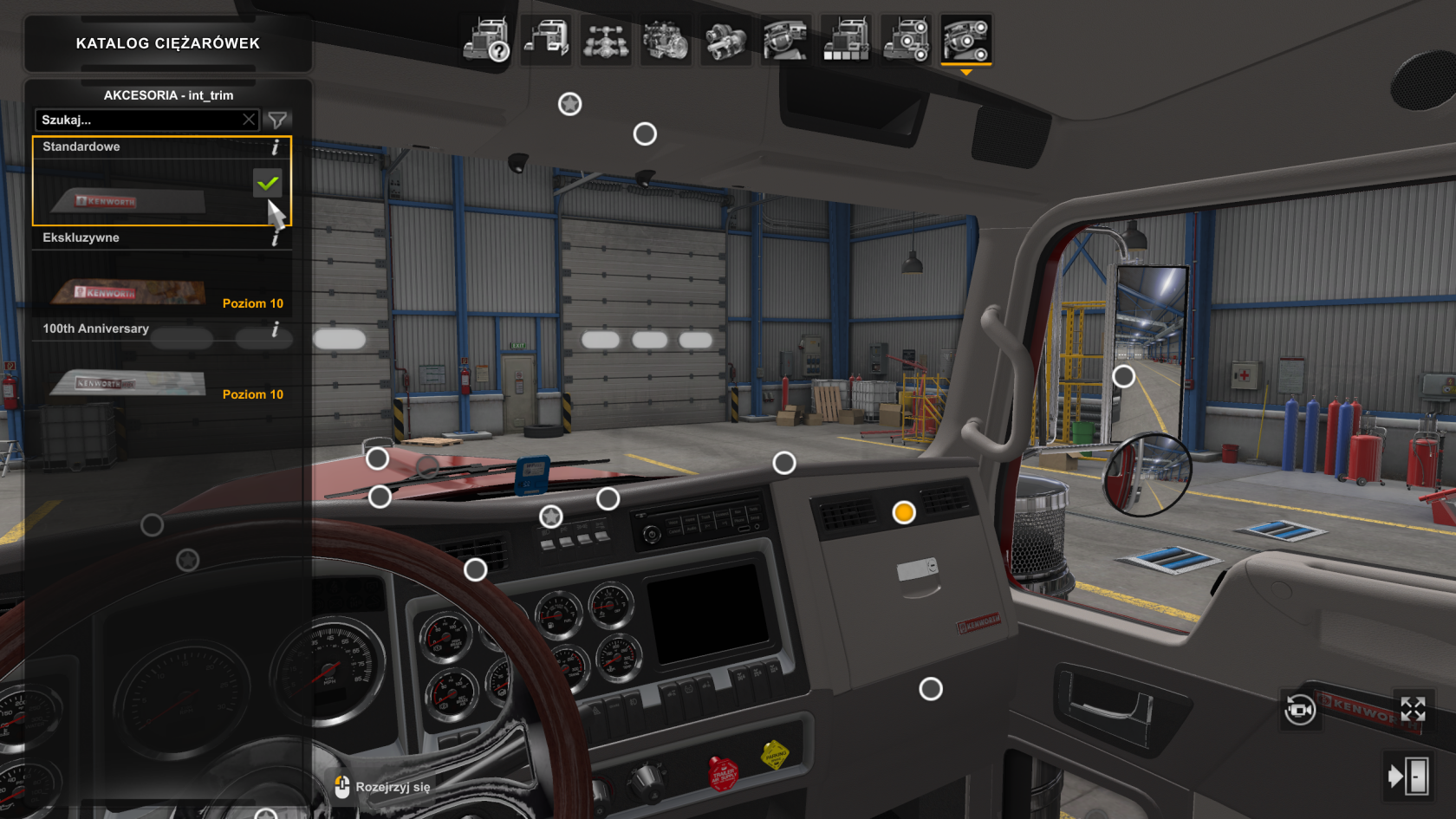 [Kenworth W900] Purple interior texture [FIXED] - SCS Software